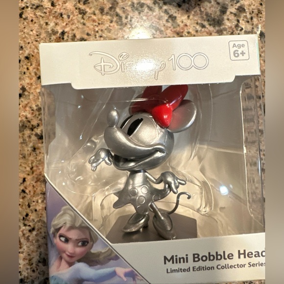 Disney | Toys | Disney 0th Anniversary Mini Bobble Head Minnie Mouse ...